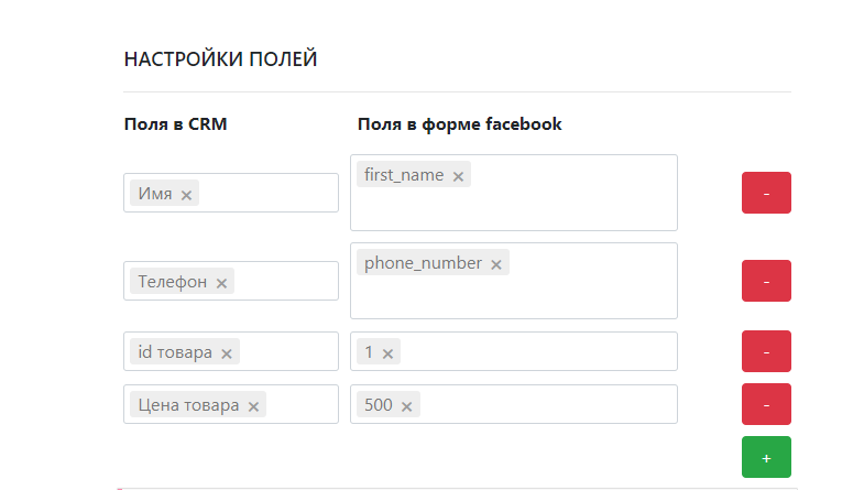 Facebook leads integration